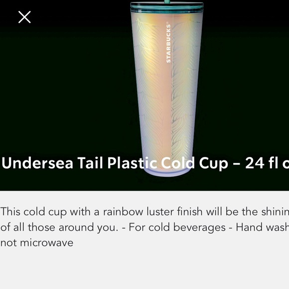 Starbucks | Other | Starbucks Under Sea Mermaid Tails Cold Cup | Poshmark